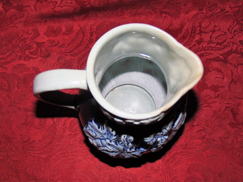 1 Liter Pitcher Blue & Grey Salt Glaze Mauseturm or Mouse - Etsy