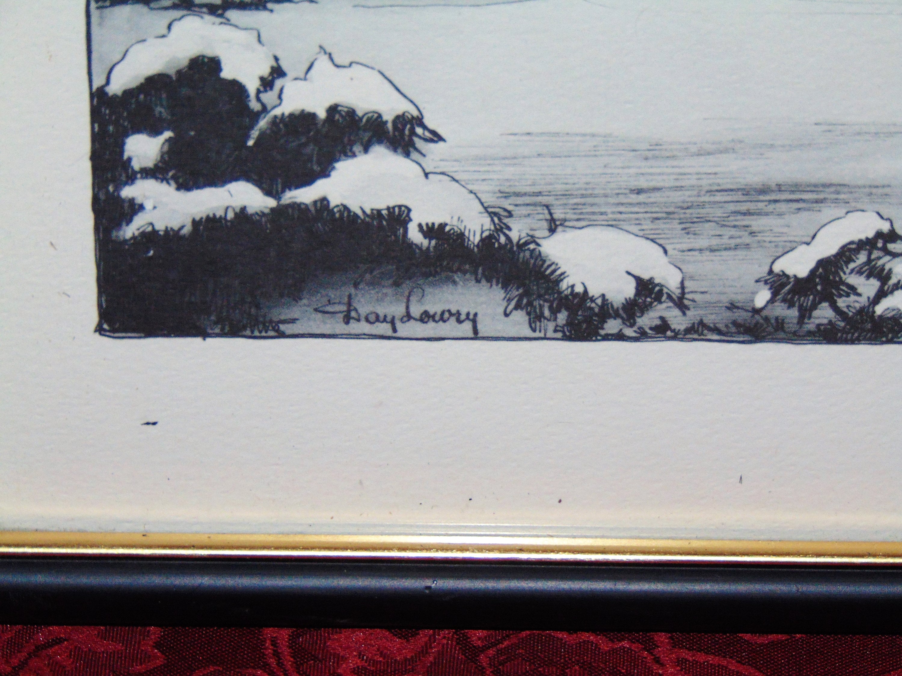 Historic Etching of the United States Capitol by Artist Day Lowry Rare ...