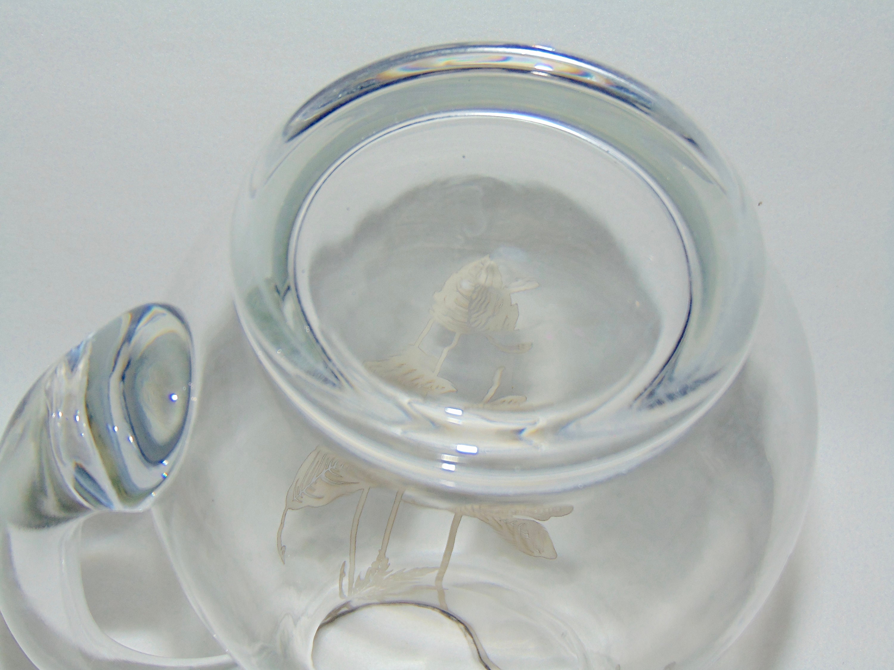 1950's Sterling Silver Overlay Glass Cocktail Mixer | Etsy