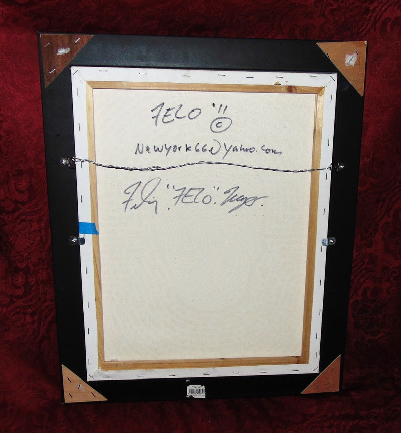 Felix "felo" Lugo Original Oil Signed POP ART - Etsy