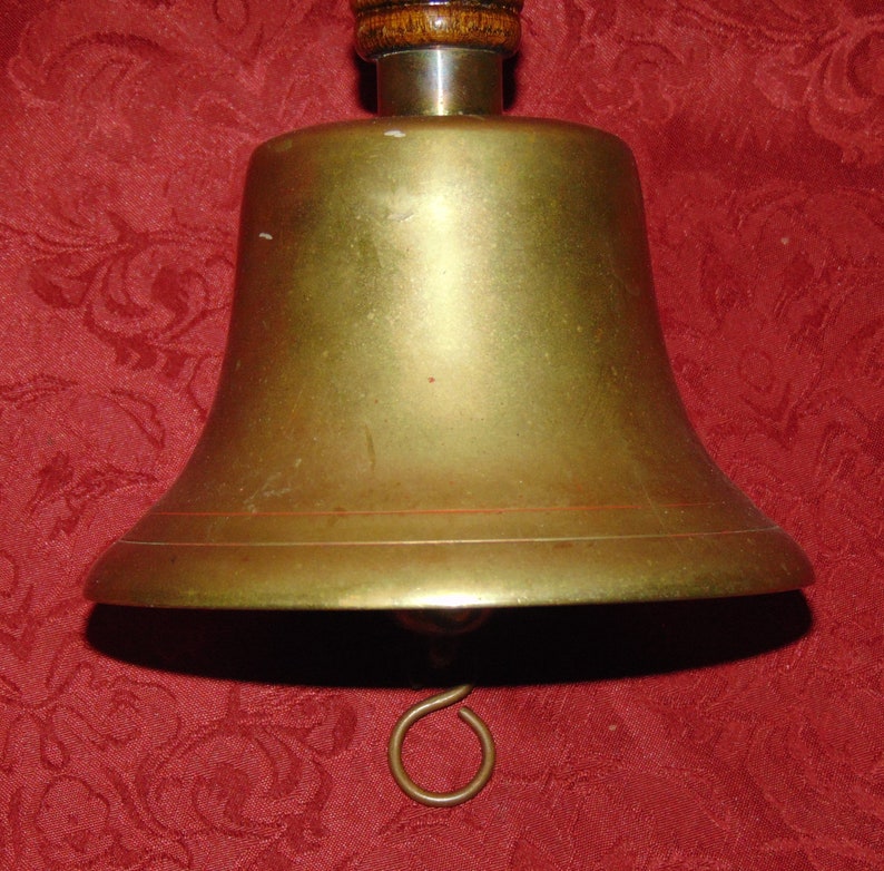 Vintage LARGE 10 Inch School Bell Solid Heavy Brass Hanging - Etsy