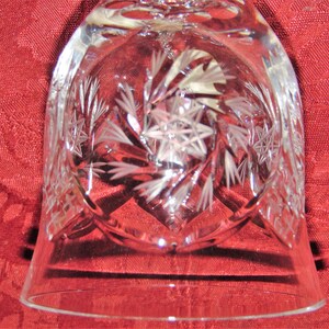 Antique German Cut Glass Crystal Dinner Bell Sick Bell Original Label ...