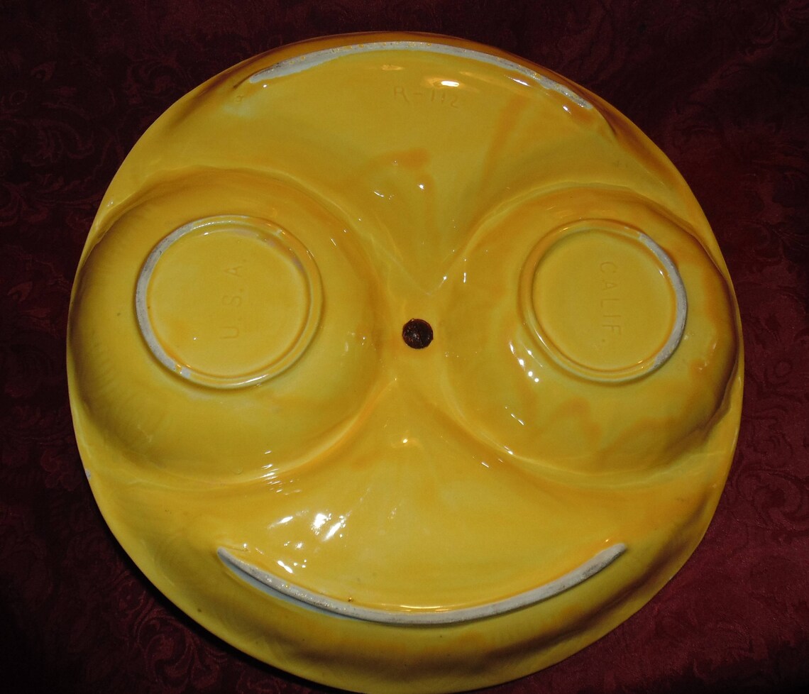 1960 Large 13 Inch Divided Serving Dish California Pottery in ...