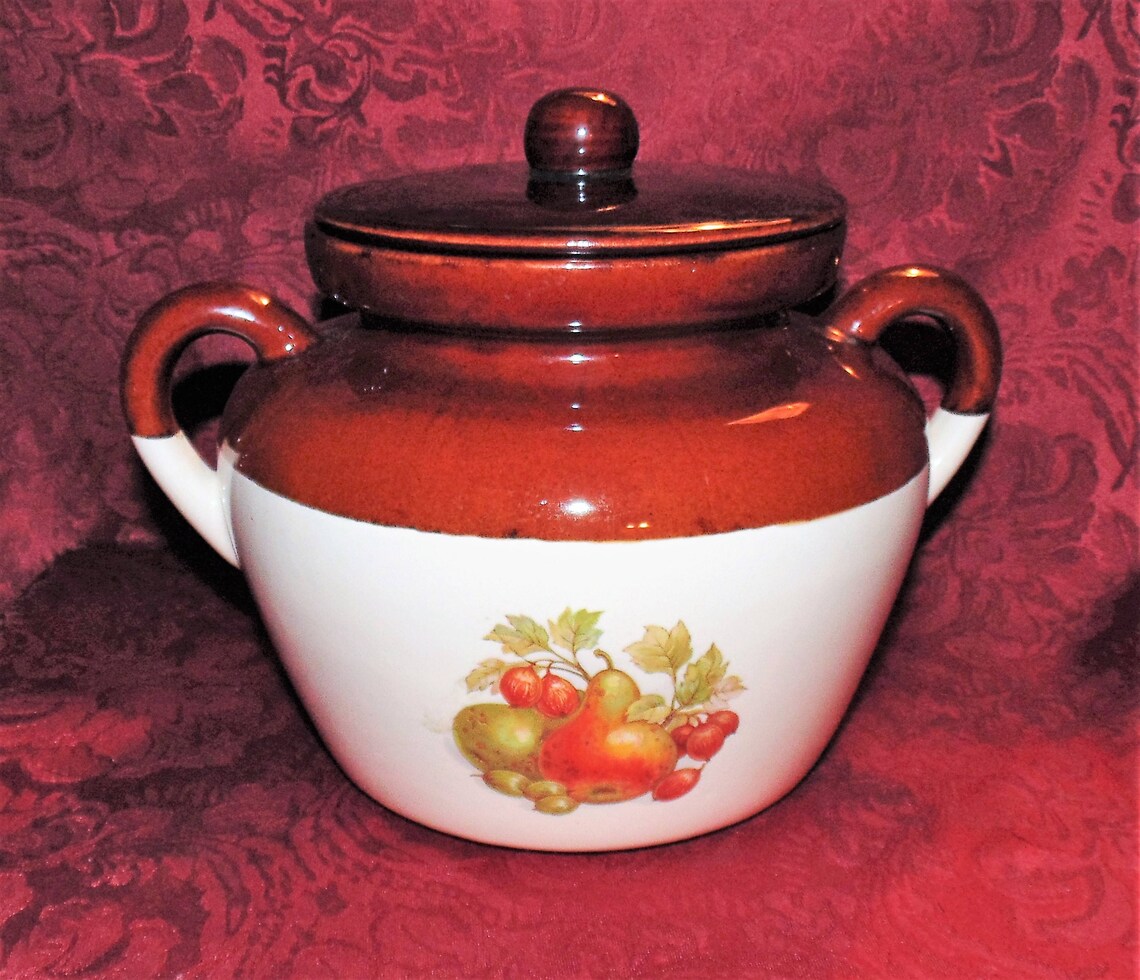 McCoy Fruit Festival 342 Bean Pot in the Fruit Festival | Etsy