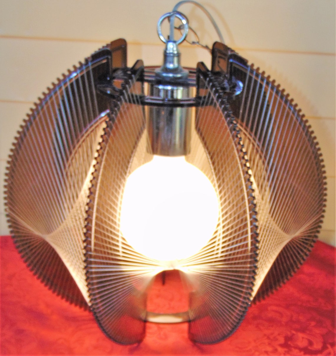 Mid Century Modern Filament String Swag Pendant Light in the - Etsy