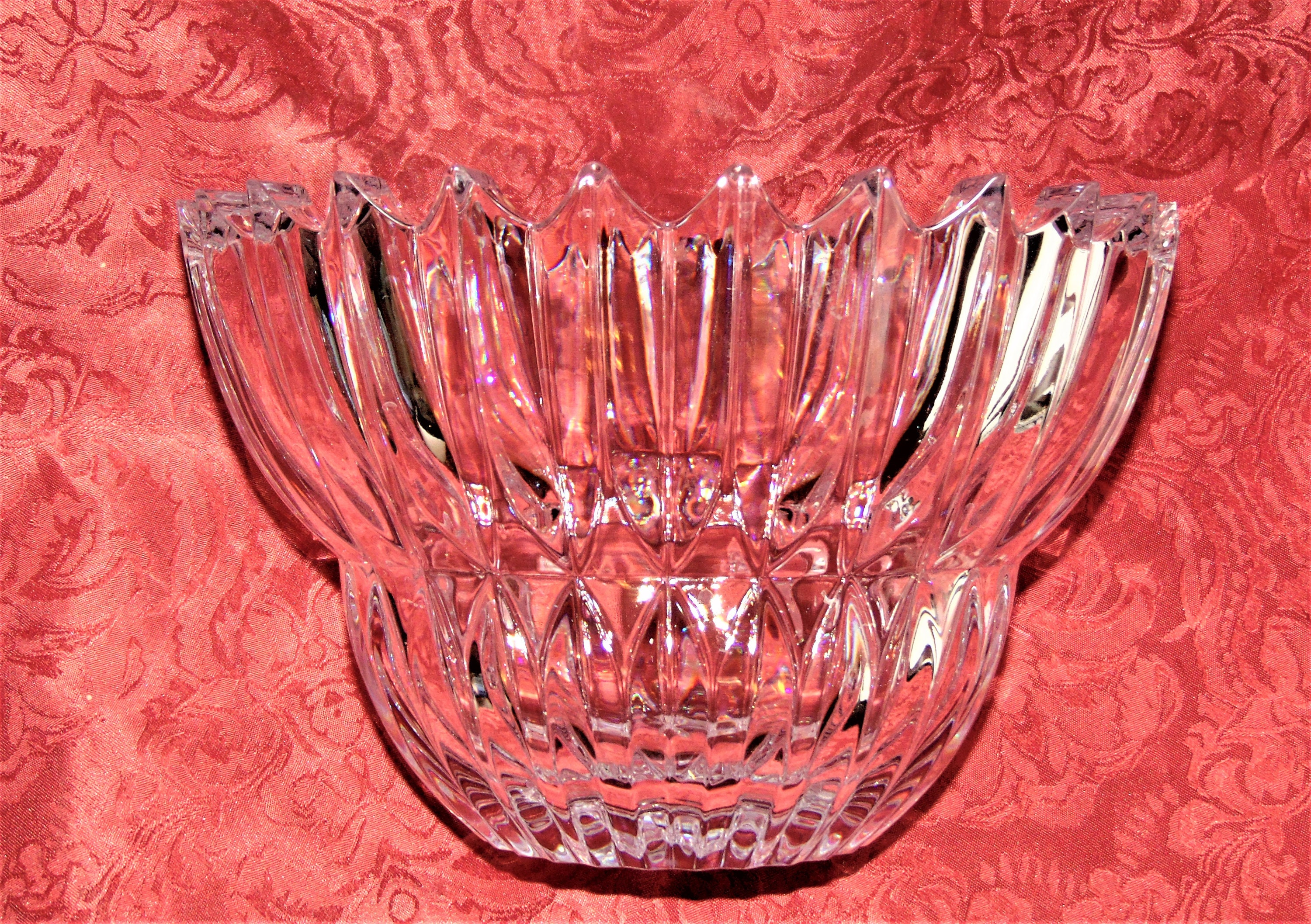 10 Inch Mikasa Ice Palace Heavy Crystal Bowl Center Piece | Etsy