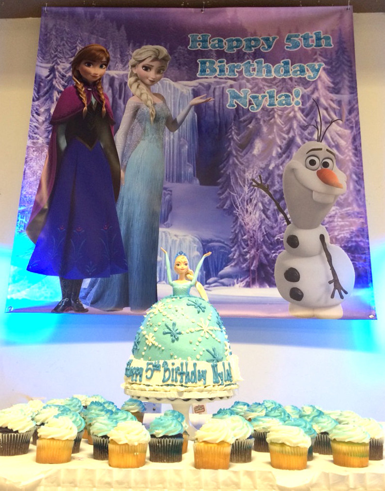 6x6 FT 72x72 Frozen Elsa BACKDROP Banner - Etsy