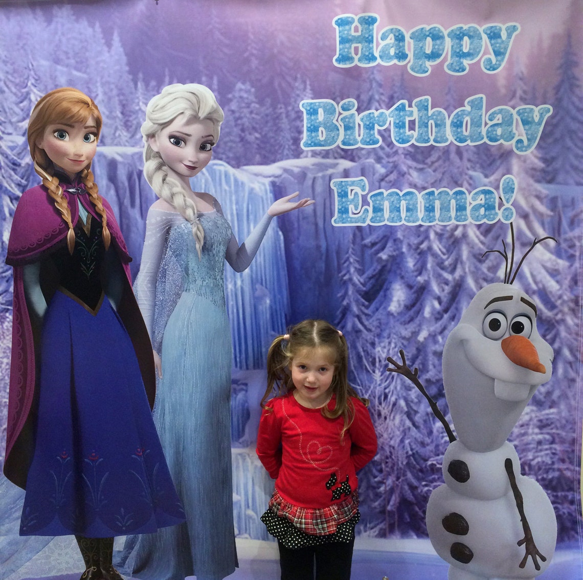 6x6 FT 72x72 Frozen Elsa BACKDROP Banner | Etsy