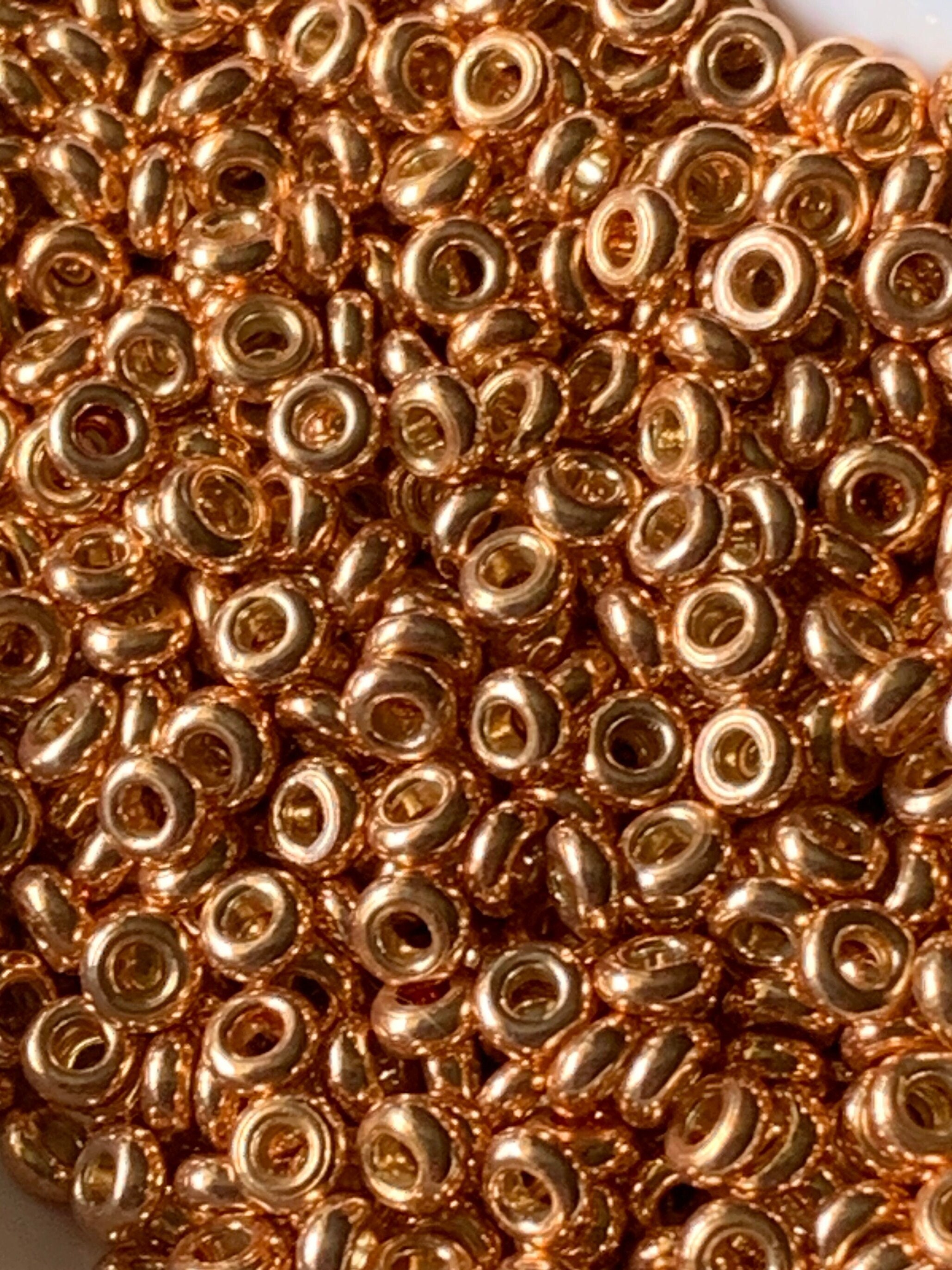 TOHO 8/0 Demi Round PF - Galvanized Rose Gold, 5 Grams *wholesale* - Etsy