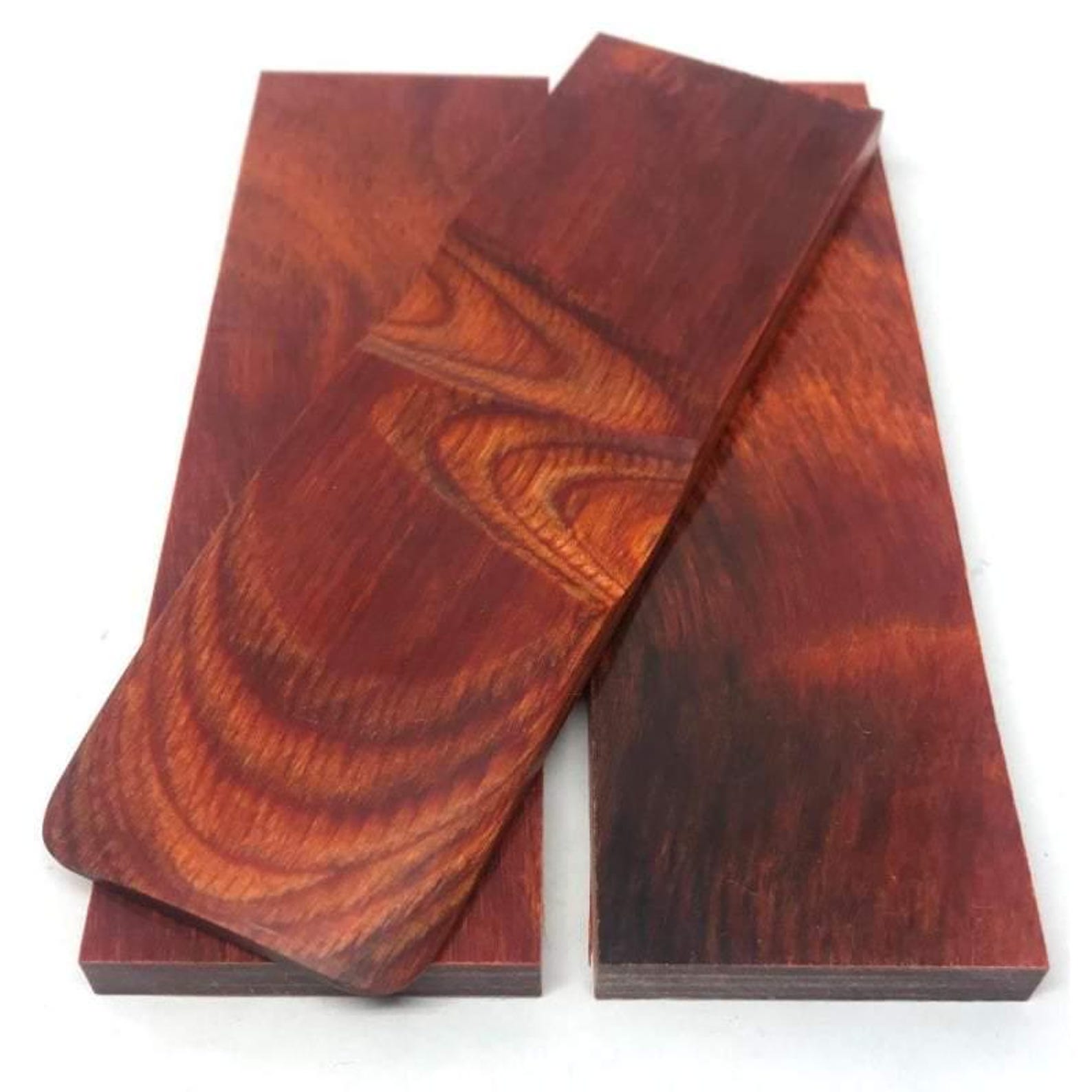 Dymalux "cocobolo" Laminated Wood Knife Handle Scales Slabs- 3/8" X 1.5 ...