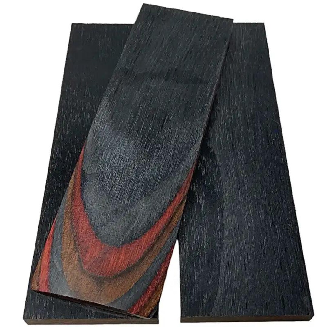 Dymalux "royal Jacaranda" Laminated Wood Knife Handle Scales- 3/8" X 1. ...