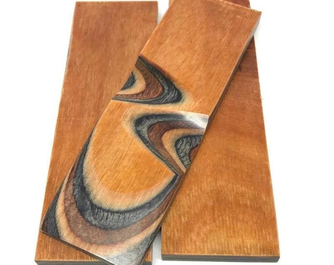 Dymalux buckskin Laminated Wood Knife Handle Scales 1/4 X 1.5 X 5 - Etsy