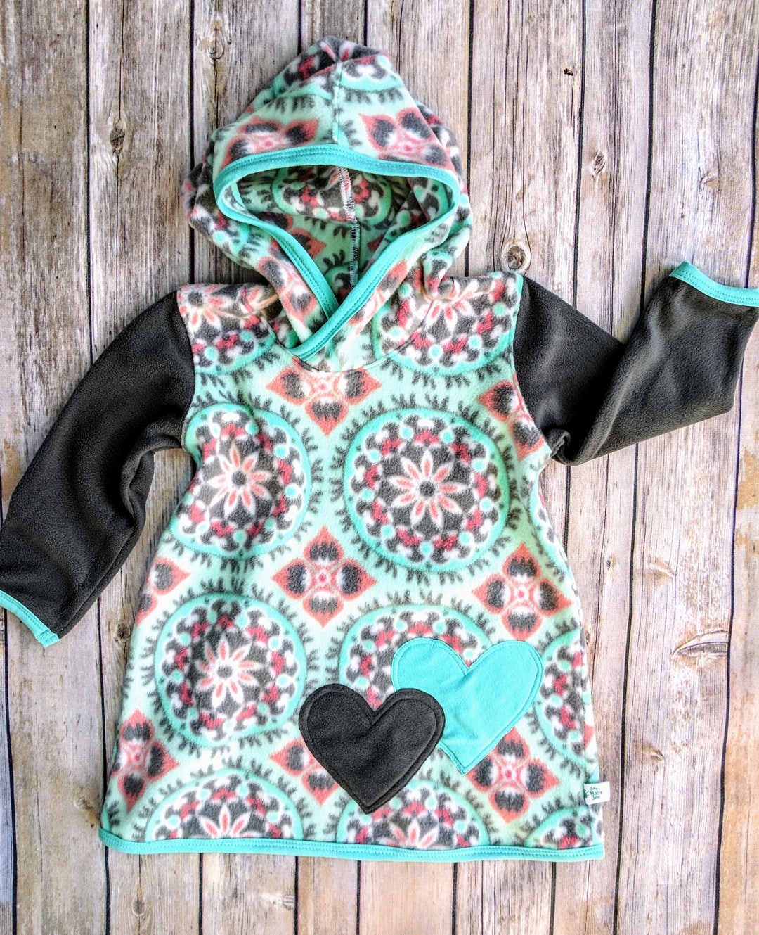 Baby Girl Fleece Hoodie Dress, Infant Girl Winter Clothes,infant Girl ...