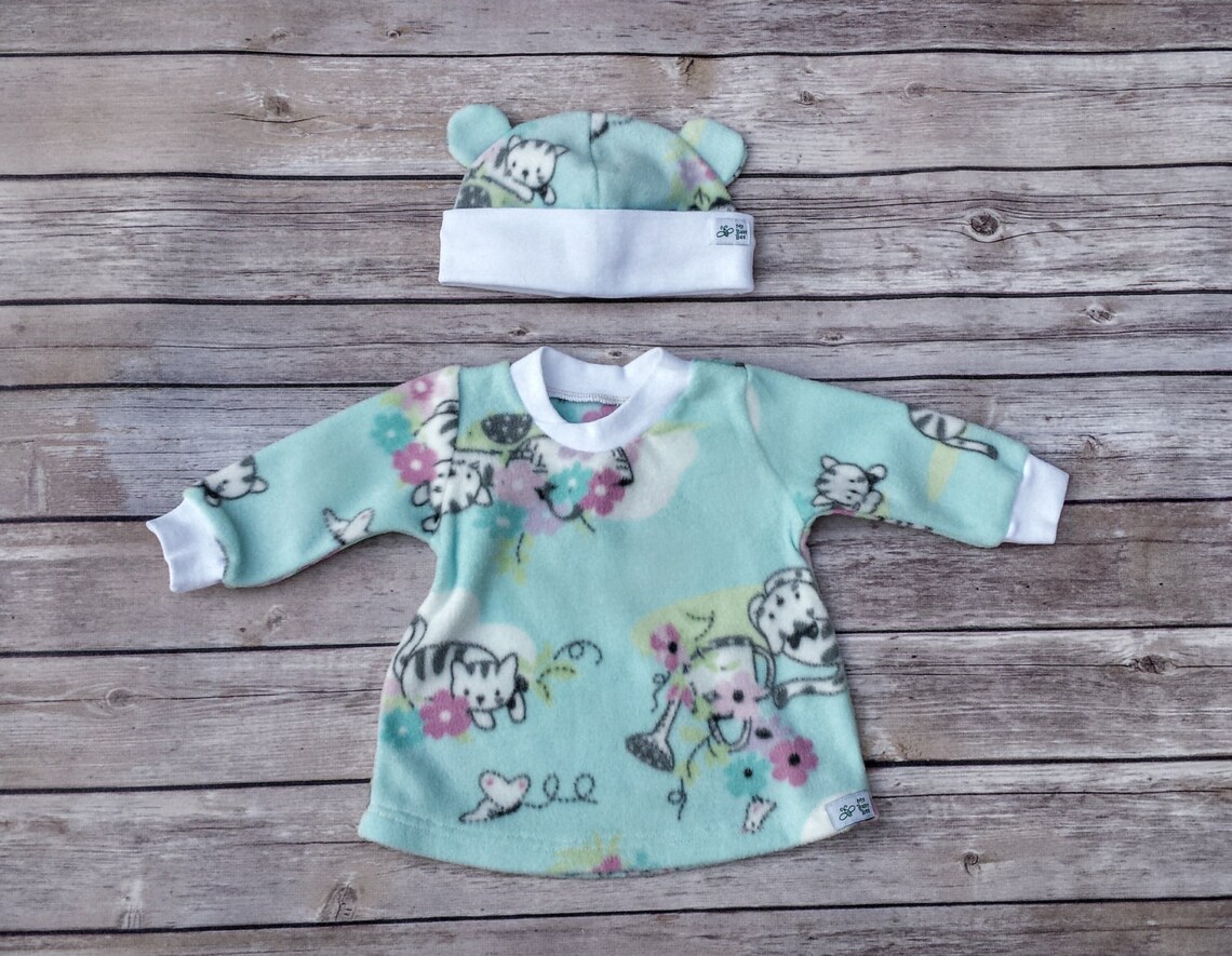 Baby Girl Micro Fleece Set Infant Girl Micro Fleece Dress and - Etsy