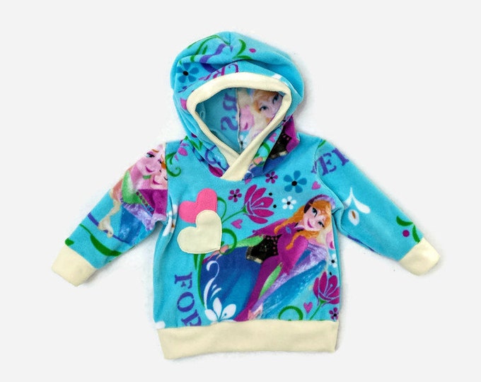 Baby Girl Frozen Clothes,baby Girl Micro Fleece Hoodie,infant Girl ...