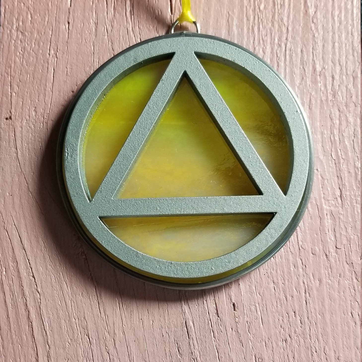 AA Recovery Symbol Sobriety Glass Ornament Sun Catcher Unity | Etsy