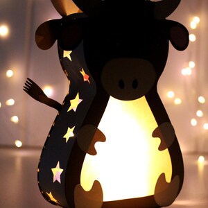 Cow Lantern SVG DXF Plotter File With Crafting Instructions for ...