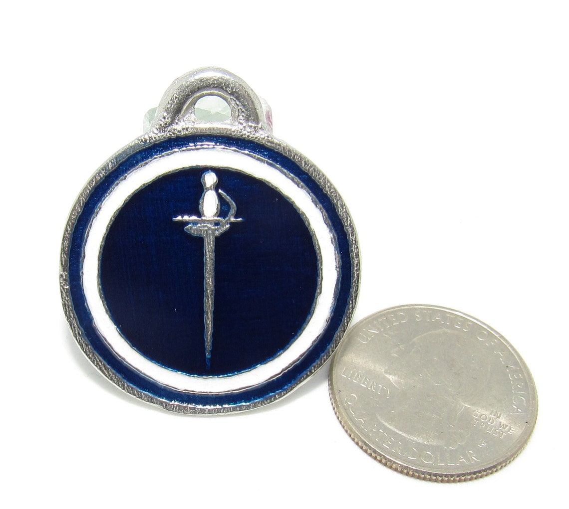 SCA East Kingdom Silver Rapier Badge Token Medallion - Etsy