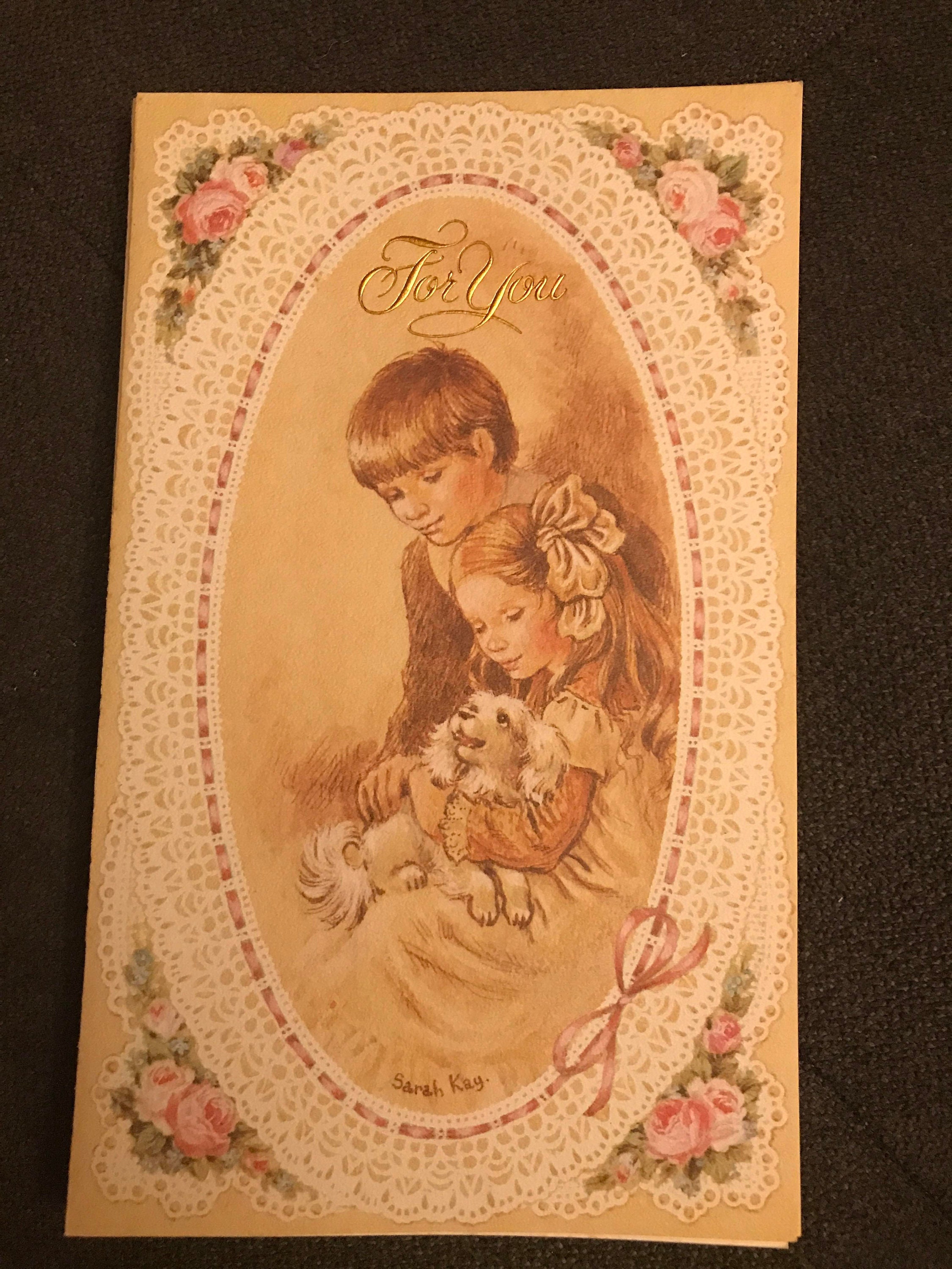 9 Vintage Sarah Kay Greeting Cards From a Birthday Set of 12 - Etsy