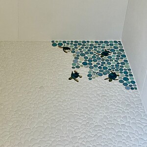NEW Custom Ceramic Tile Baby Sea Turtle's in GRAY Set of 4. - Etsy