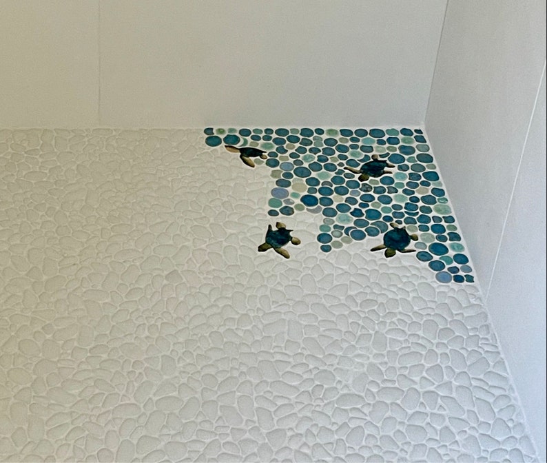NEW Custom Ceramic Tile Baby Sea Turtle's in GRAY Set of 4. - Etsy