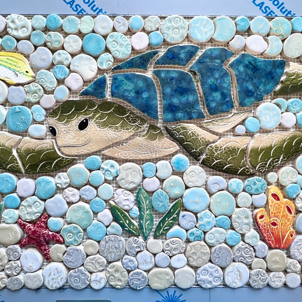 Sea Turtle Mosaic - Etsy
