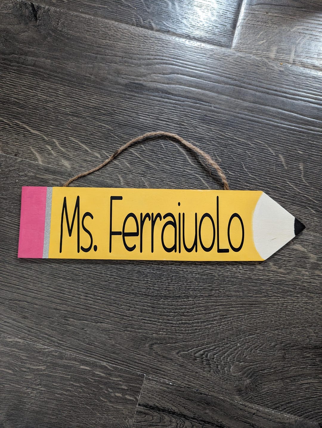 Teacher Pencil Sign - Etsy