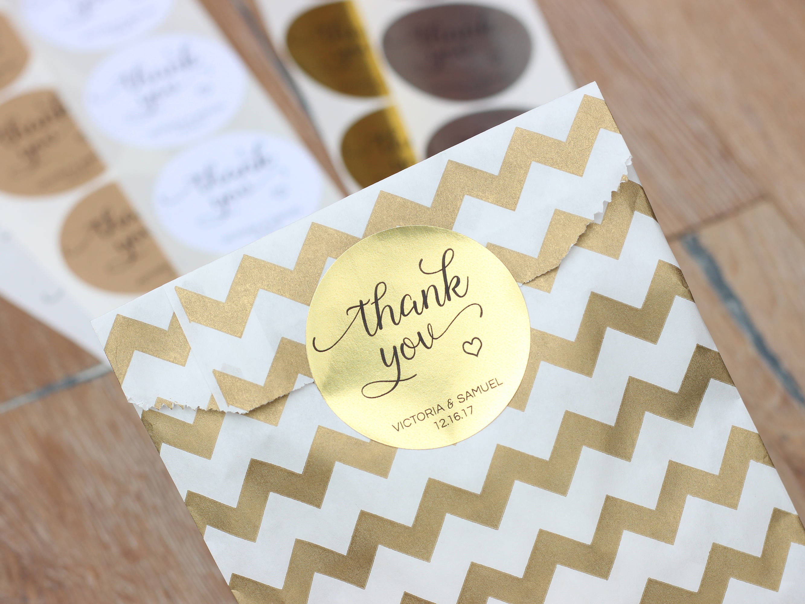 Thank You Stickers Wedding Favor Thank You Stickers Shower Etsy