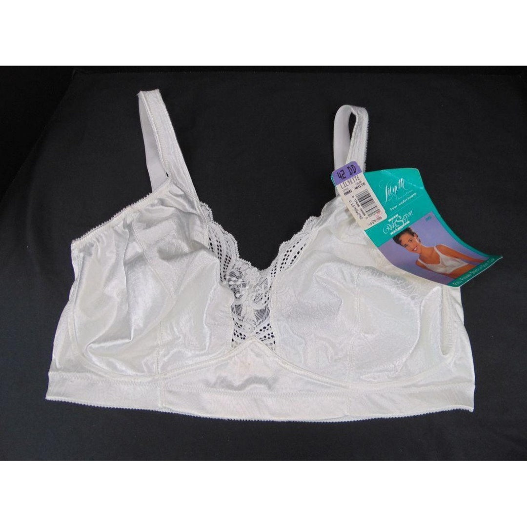 Vintage Lilyette White Bra 42DD 42 DD Deadstock New 90s Full Figure ...
