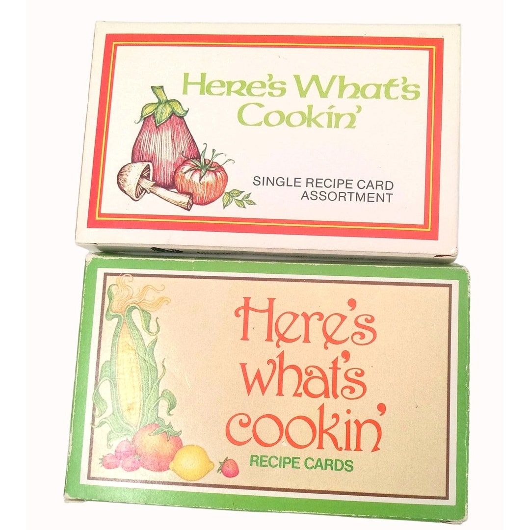 Vintage 70s Current Recipe Cards Blank 120 Plus Assorted Whats Cooking ...