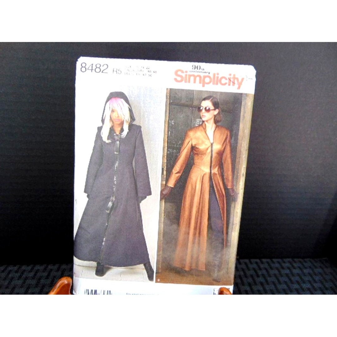 Simplicity 8482 Sewing Pattern Costume Fitted Coat Cosplay Fit Flare ...