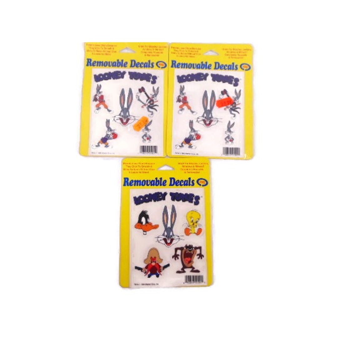Vintage Looney Tunes Removable Decals Stickers Bugs Taz Yosemite Sam ...