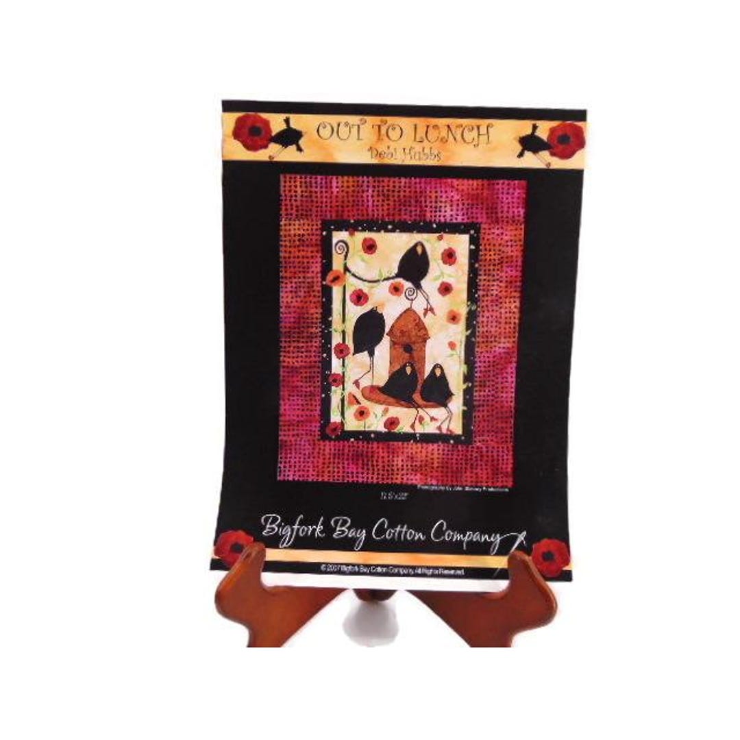 Bigfork Bay Out to Lunch Debi Hubbs Quilt Pattern Folk Art Crows ...