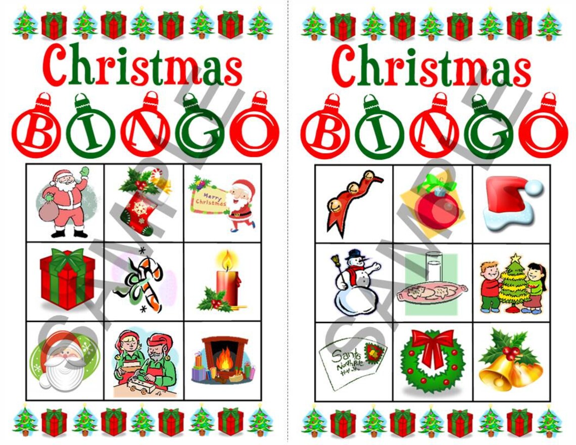 Christmas Bingo - Etsy