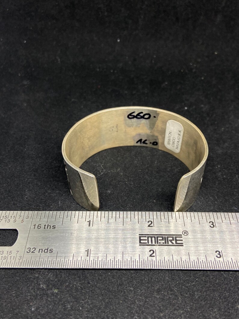 Handmade Native American Navajo Overlay Plain Stamped Sterling - Etsy