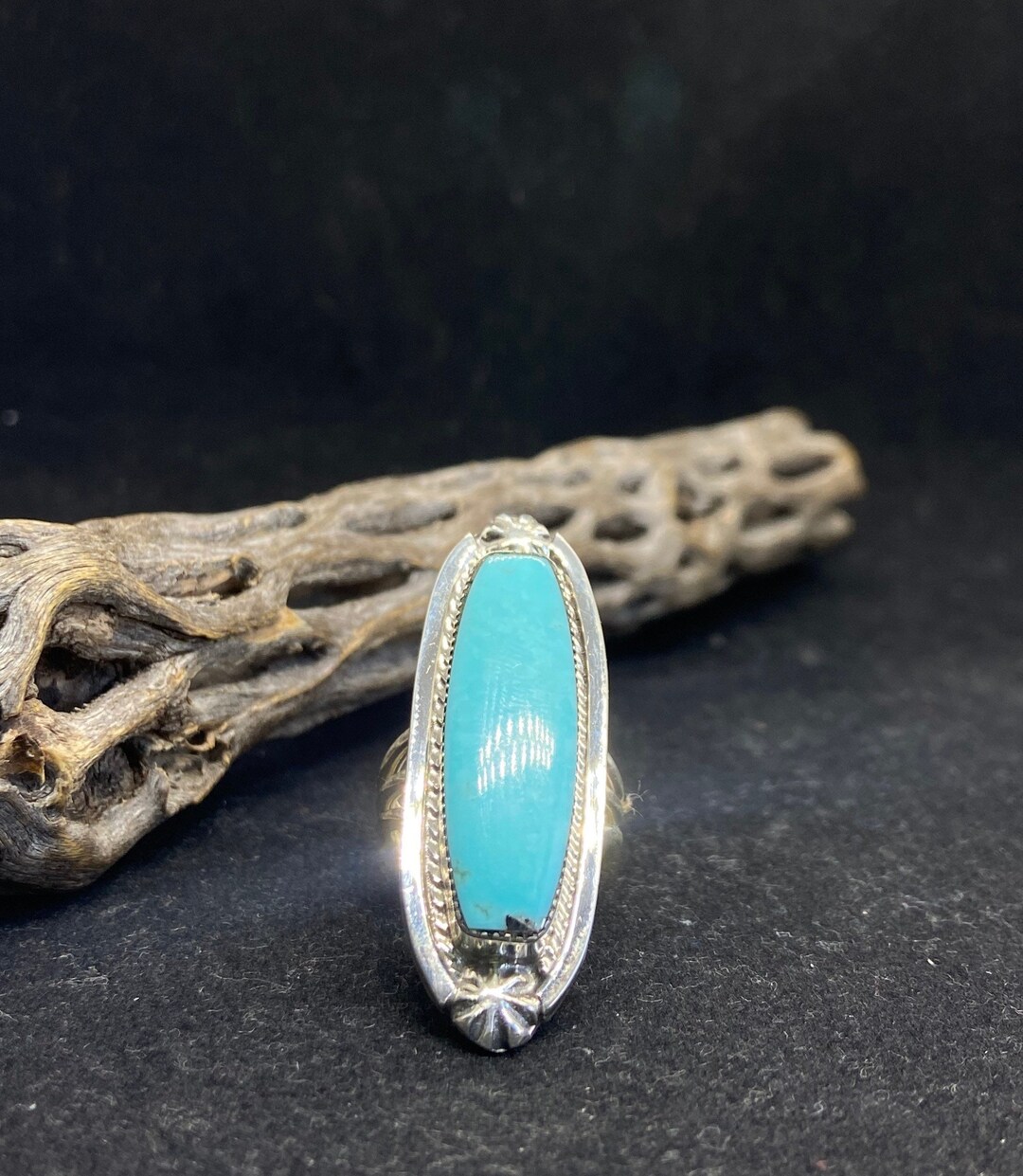 Handmade Native American Navajo Blue Bird Turquoise Sterling Silver ...