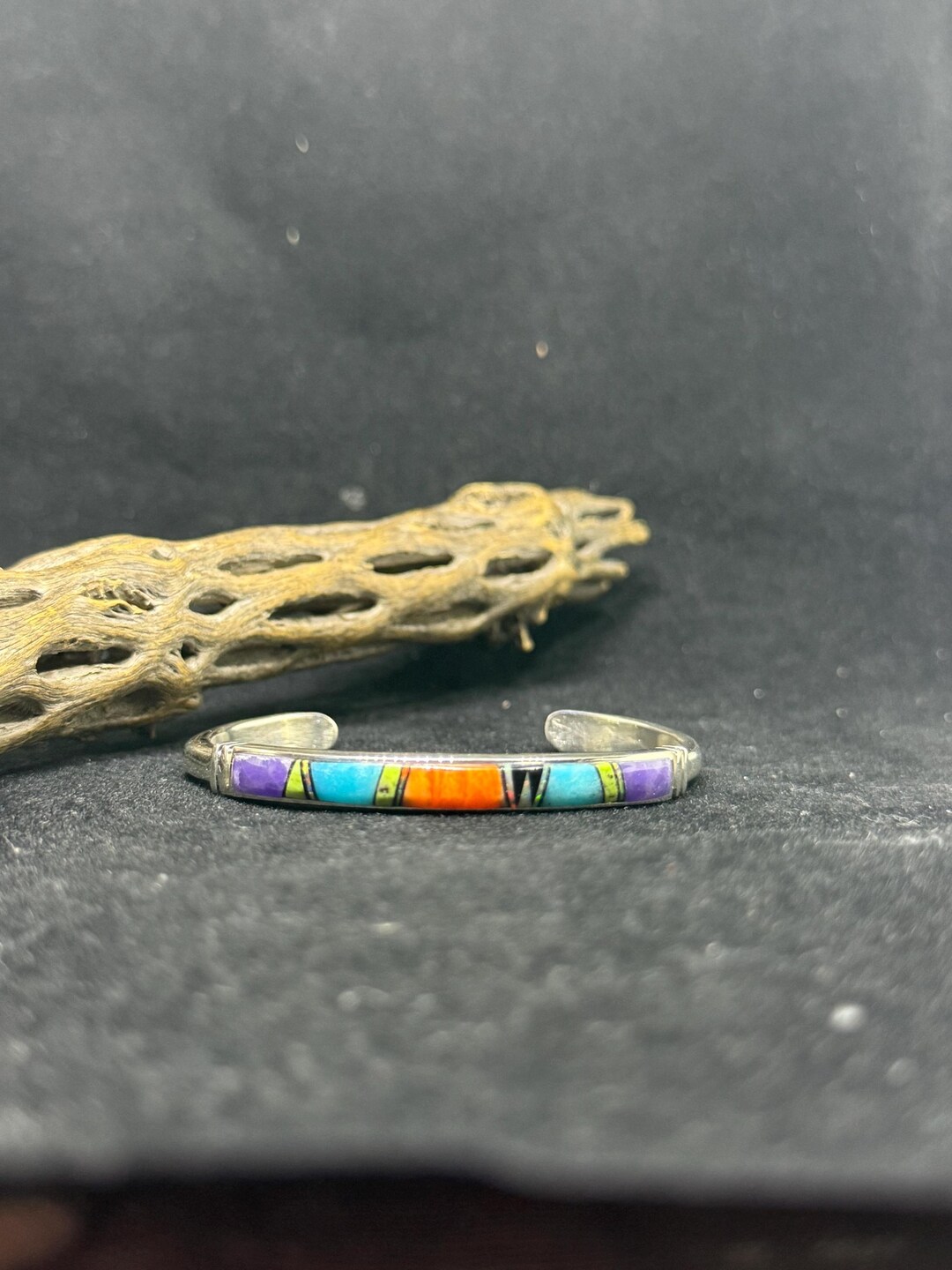 Handmade Native American Navajo Inlay Multi Stone / Multicolor ...