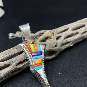 Handmade David Tune Native American Creek Navajo Raised Inlay ...