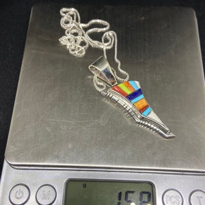 Handmade David Tune Native American Creek Navajo Raised Inlay ...
