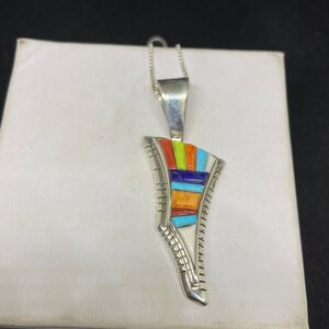 Handmade David Tune Native American Creek Navajo Raised Inlay ...