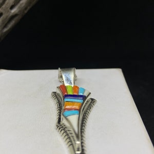Handmade David Tune Native American Creek Navajo Raised Inlay ...