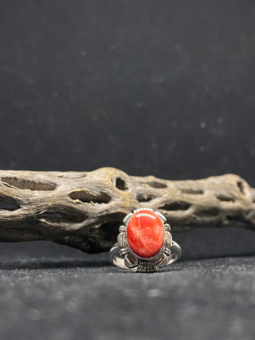 Handmade Native American Navajo Red Spiny Oyster Shell Circular ...