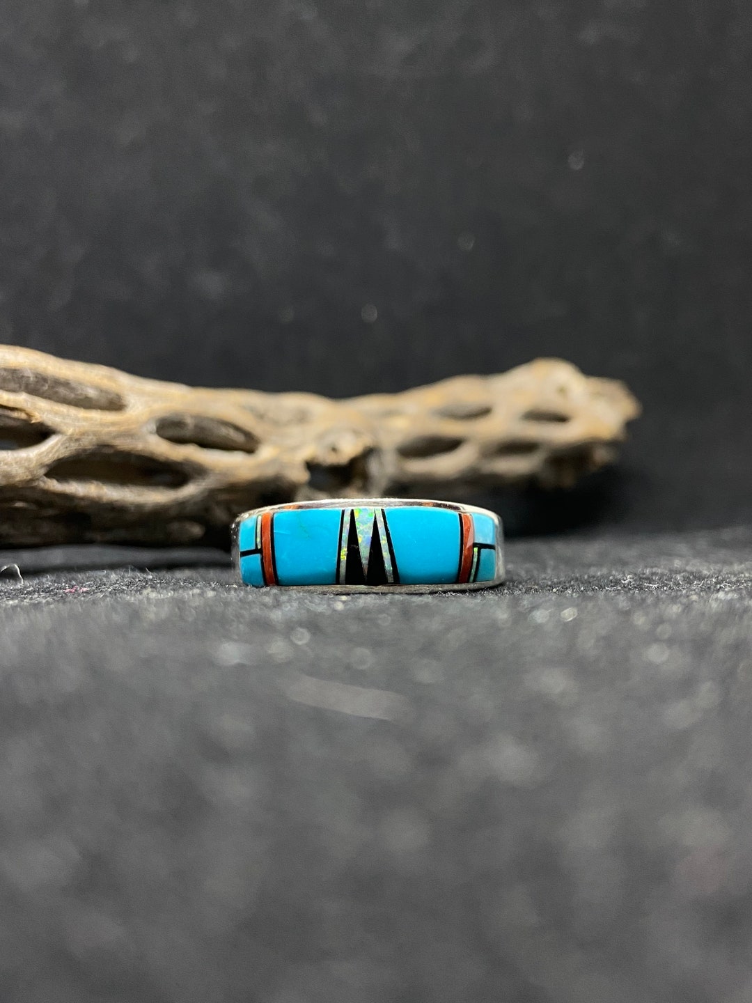 Handmade Native American Navajo Inlay Sleeping Beauty Turquoise, Ox ...