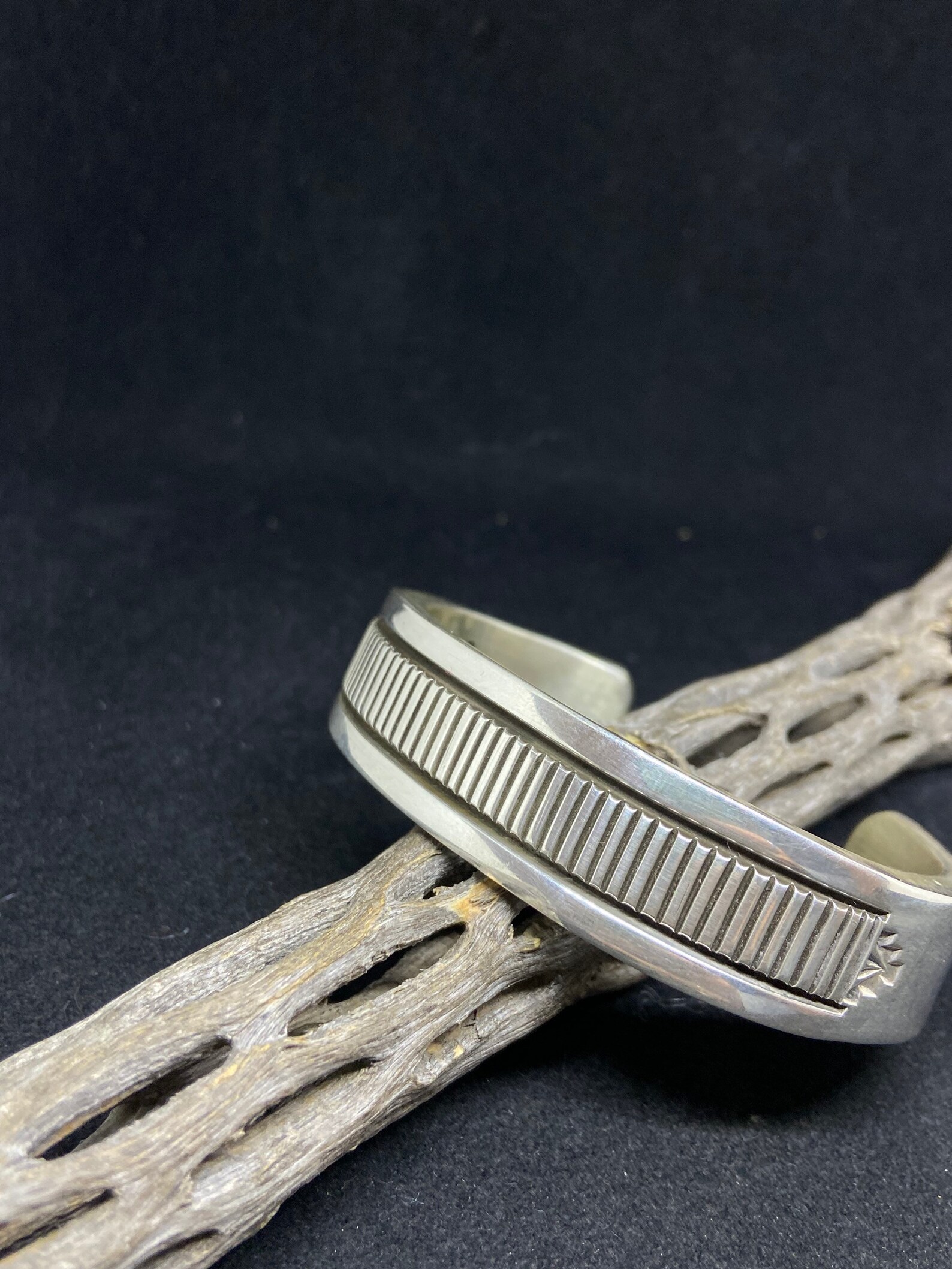 Handmade Native American Navajo Plain Sterling Silver Cuff - Etsy