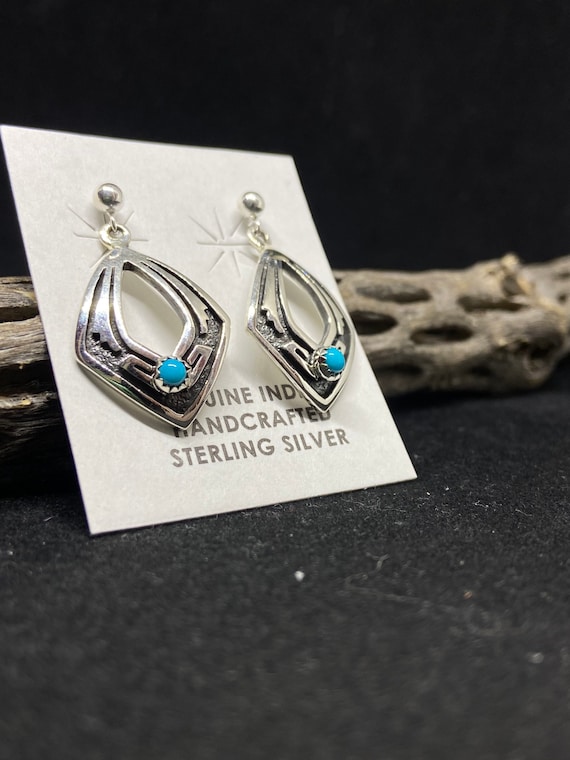 Native American Navajo Overlay Sterling Silver Sleeping Beauty - Etsy