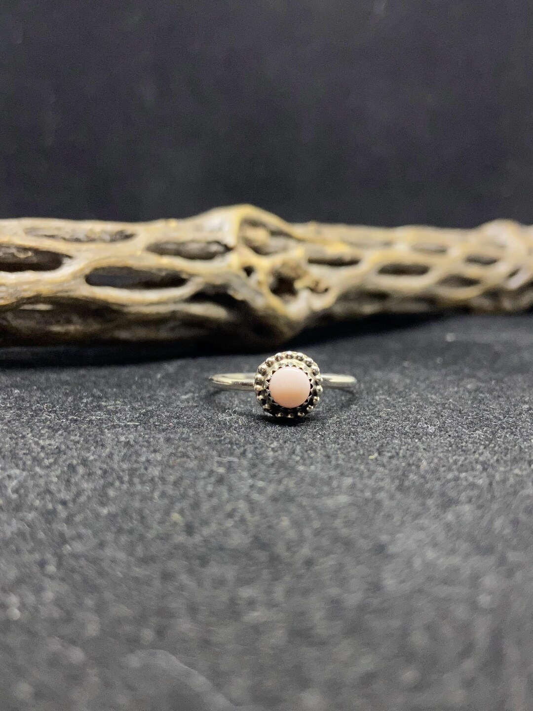 Handmade Native American Navajo Pink Conch Shell Sterling Silver Ring ...