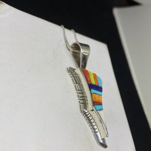 Handmade David Tune Native American Creek Navajo Raised Inlay ...