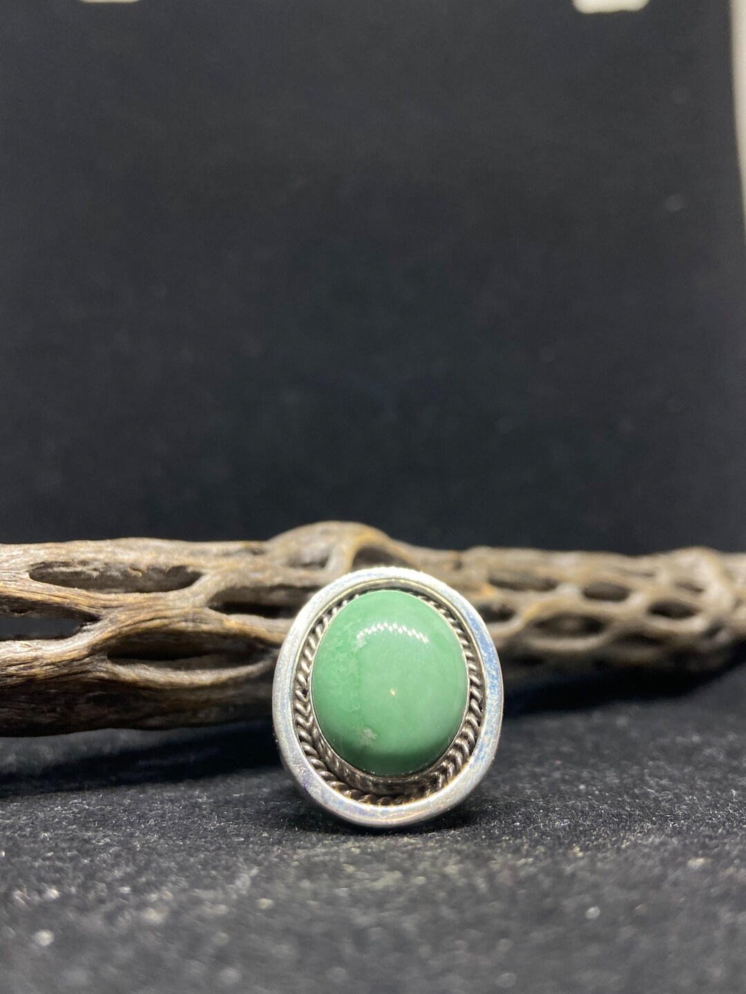 Handmade Native American Navajo Fox Turquoise Sterling Silver Circular ...
