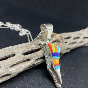 Handmade David Tune Native American Creek Navajo Raised Inlay ...