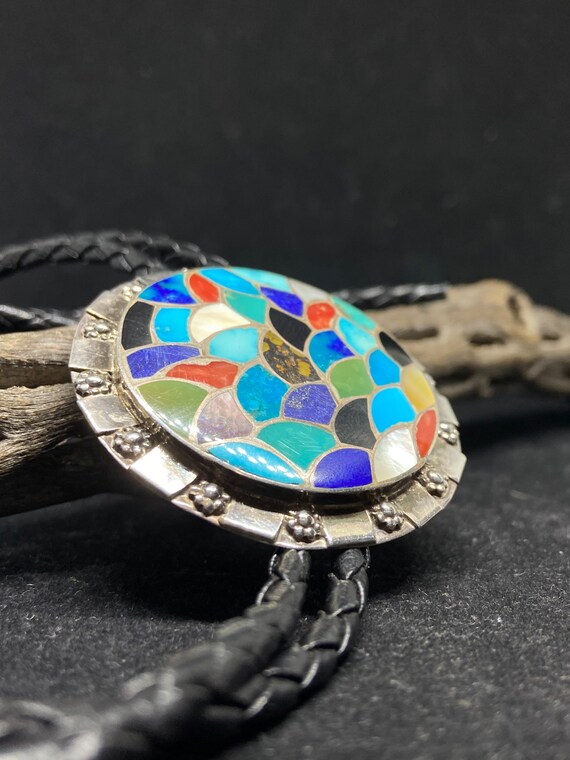 handmade Native American Zuni inlay multicolor / mult… - Gem